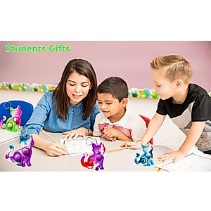 (Students Gift)24 Packs Bulk Small Cat Mini Pop Key chain，Birthday gift Party Favors Supplies,for boy and girl Student award gift