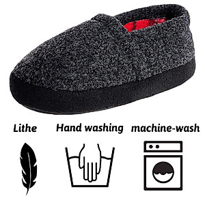 MIXIN Big Kid Boys and Girls Slippers House Shoes Indoor Outdoor with Anti Slip Sole Grey 2-3 M''