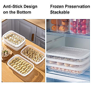 SHUESS 6 Pack Bacon Keeper for Refrigerator, Plastic Deli Meat Saver with Lids Airtight, Cold Cuts Storage Containers for Fridge, Food Shallow Low Christmas Cookie Holder with 3 Pcs Serving Tongs