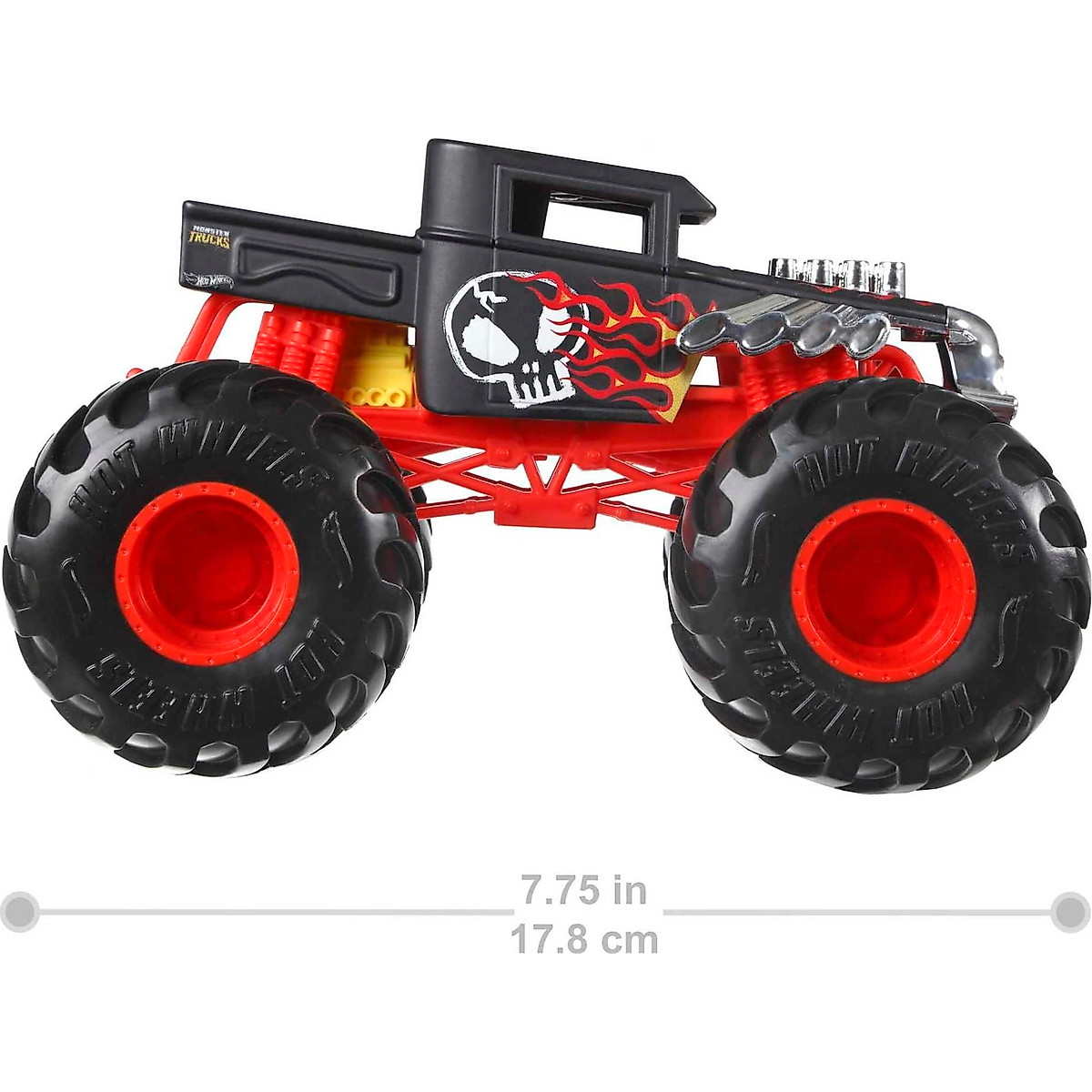 Hot Wheels Toy Monster Trucks, Oversized Die-Cast Bone Shaker in 1:24 Scale, Play Vehicle for Kids & Collectors