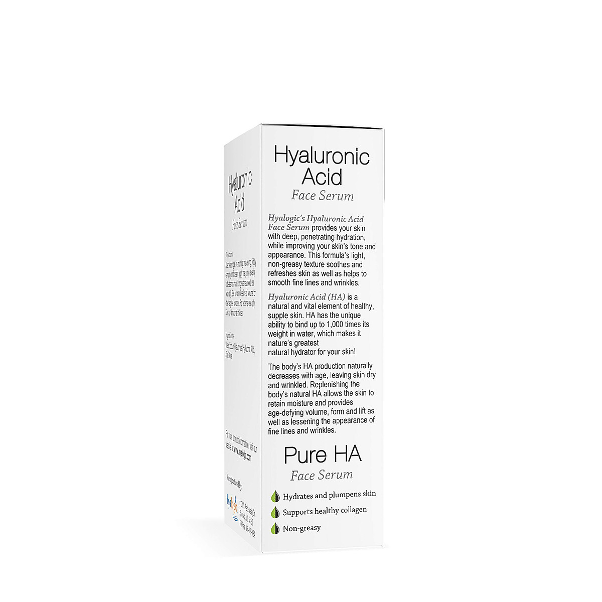 Hyalogic Episilk Pure HA Facial Serum - Face Serum with Hydrating Hyaluronic Acid - Moisturizing Skin Care to Soften & Hydrate the Skin - Non Greasy, Fragrance & Dye Free - 1oz
