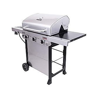 Char-Broil 463370719 Performance TRU-Infrared 3-Burner Cart Style Liquid Propane Grill, Stainless Steel