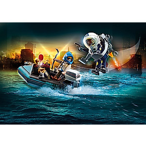 Playmobil Police Jet Pack with Boat