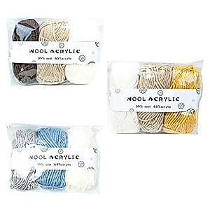 Yarn Thick Yarn Knitting Yarn Hand Knitting Wools Crochet Yarn Weave Thread DIY Sweater Yarn Hand Knitting Yarn Wools Crochet Yarn for Crocheting Yarn Milk Yarn