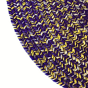 Capel Rugs 0301VS04000600445 Team Spirit Area Rug, 4' x 6', Purple Gold