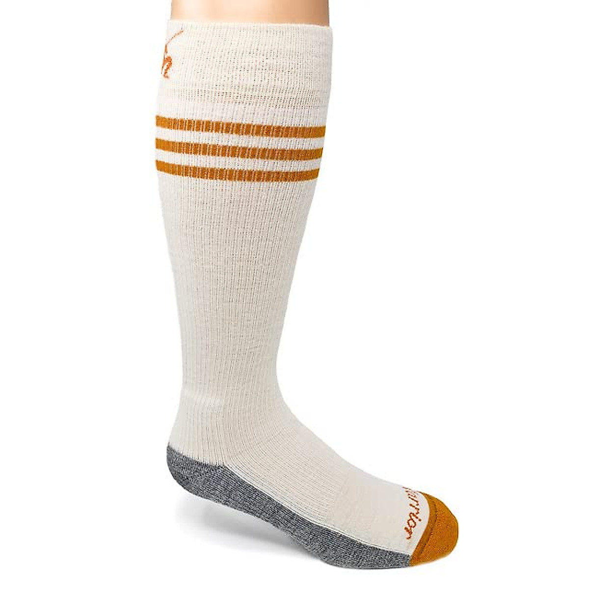 WARRIOR ALPACA SOCKS - High Performance Compression Alpaca Wool Sport Socks For Men And Women (Medium, Athletic/Gold Stripe)