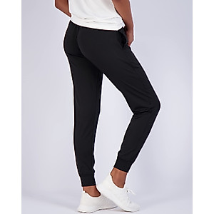 Real Essentials 3 Pack: Womens Dry Fit Athletic Active Lounge Jogger Sweatpants Sweat Pants Teen Workout Gym Yoga Track Running Casual Ladies Pockets Cuffed Soft Lightweight Exercise - Set 3, XXL