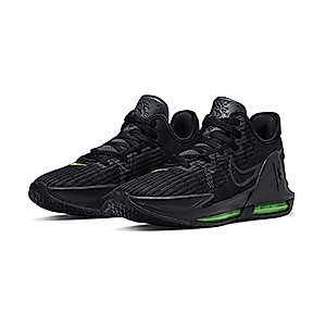 Nike Lebron Witness VI Mens Basketball Trainers Cz4052 Sneakers Shoes, Black/Black-Anthracite-Volt, 12 M US