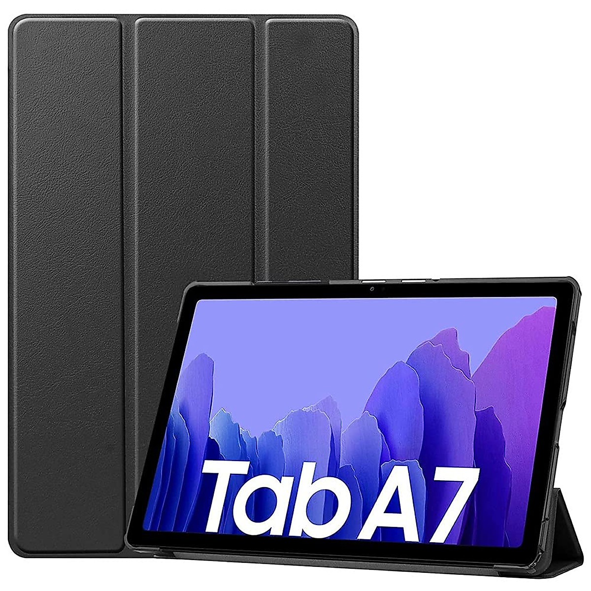 SAMSUNG Galaxy Tab A7 10.4" (64GB, 3GB, US Model) Wi-Fi Only Android 10 One UI Tablet, Snapdragon 662, 7040mAh Battery, SM-T500 (w/ 64GB SD + Smart Folding Case, Dark Gray)