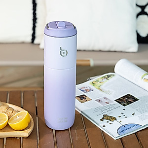 BOTTLE BOTTLE Insulated Water Bottle 24oz with Straw Lid and Handle for Sports Travel Gym Stainless Steel Water Bottles Double-Wall Vacuum Metal Thermos Bottles Leak Proof BPA-Free (purple gradient)