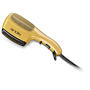 Andis 82105 1875-Watt Tourmaline Ionic Styling Hair Dryer - 3-in-1 Ceramic Styler with 3 Attachments, Styling Hair Dryer with Ionic Technology, No Heat Damage, Extendable Prongs, Gold
