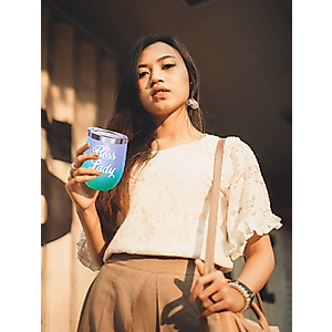 KOOLDRINK Boss Lady Tumbler-30th 45th 50th 75th Birthday Christmas Thank You Gifts for Women Boss Female Mom Stainless Steel Wine Tumbler with Lid and straw 12oz Multicolor