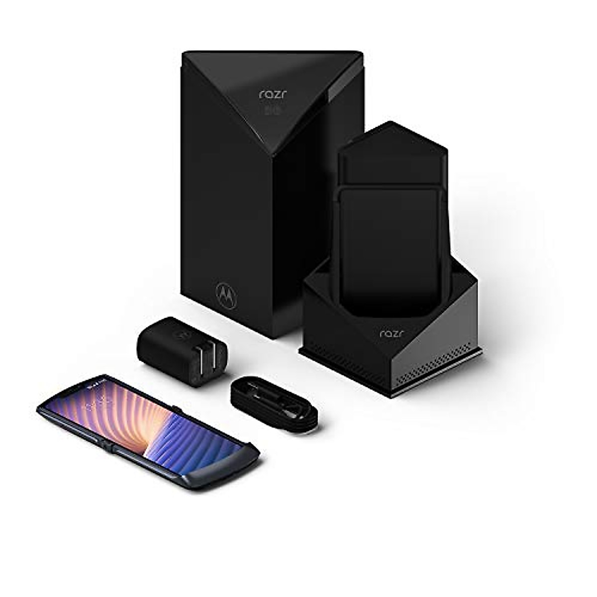 Motorola Razr 5G | Unlocked | Made for US | 8/256GB | 48MP Camera | 2020 | Polished Graphite