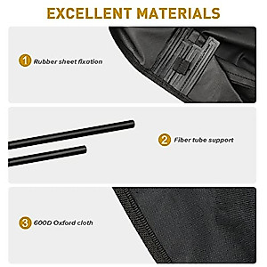 [LOSCHEN] Wagon Canopy Cover for Camping, Garden Beach Wagon Cover Not The Whole Car (Black)