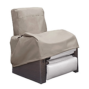 ATR ART TO REAL Outdoor Protective Covers Patio Chair Covers Weatherproof Wicker/Rattan Chair Covers (Khaki)