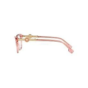 Versace VE 3311-5322 Eyeglasses, Transparent Pink w/Demo Lens, 52mm