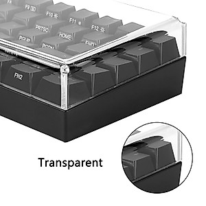 Geekria Premium Acrylic Keyboard Dust Cover for 60% Compact 61 Keys Keyboard Compatible with Razer Huntsman Mini 60% Gaming, RK Royal KLUDGE RK61 Keyboard.