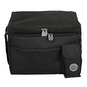 Transworld Durable Deluxe Insulated Lunch Cooler Bag (Many Colors and Size Available) (13 1/2"x10"x10", Black)