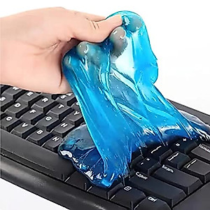 ARMARD Car Cleaning Gel Pc Laptop Keyboard Electronics Sticky Universal Interior Detailing Tool Cleaner Duster Remove Putty Dirt Debris Car Home Office Vent Console Dust 160g 1Pc Random Gel Color