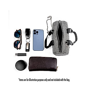 Plursona Bella Rhinestone Purse Luxury Sparkly Silver With Top Handle and Detachable Cross Body Bag Chain