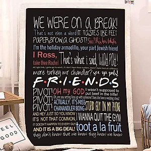 LOVINSUNSHINE Friends Tv Show Blanket - Super Soft Fleece Sherpa Throw Blanket Friends Tv Show Gifts for Women Birthday Friends Tv Show Merchandise (60x50,Th)