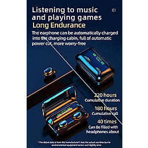 F9-5C Wireless Earphone 9D HiFi Stereo Headset Waterproof Game in-Ear Headphones LED Display BT 5.0 Earbuds F9-5C