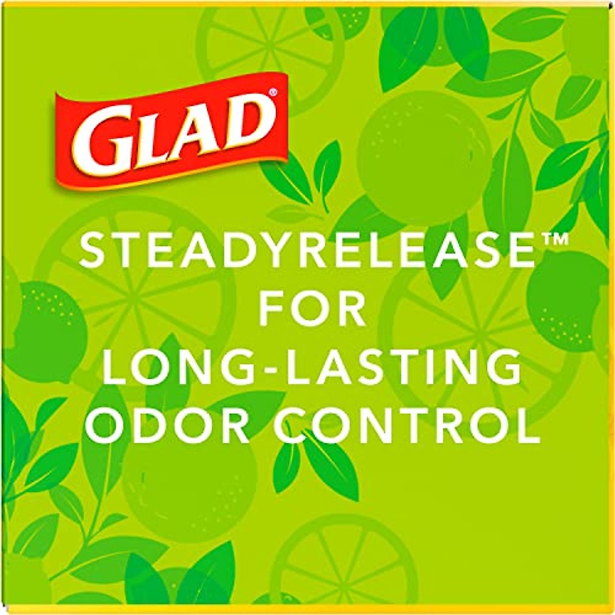GLAD ForceFlex Tall Drawstring Trash Bags, 13 Gallon Grey Trash Bags for Tall Kitchen Trash Can, Citrus & Zest with Febreze Freshness to Eliminate Odors, 40 Count - Packaging May Vary