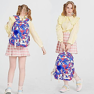 Hidds Laptop Backpacks 16 In School Bag College Backpack Anti Theft Travel Daypack Bags Bookbags for Teens Girls Women (Blue-1)