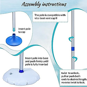 Datanly 20 Pcs Boat Cover Support System Include 4 Pcs Telescopic Adjustable Height Aluminum Boat Cover Support Poles 12 Pcs Webbing Straps 4 Pcs Weight Bag Hull Boat Jon Boat Accessories, Blue