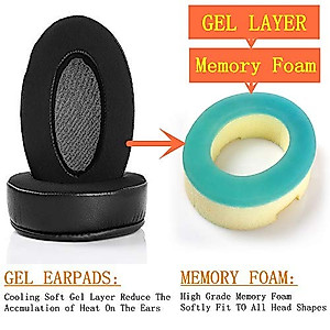 Replacement Upgraded Cooling-Gel Ear Cushion Ear Pads Compatible with SteelSeries Arctis 3 5 7 Arctis pro Wireless Gaming Headphones Earpads (Thick 30mm)