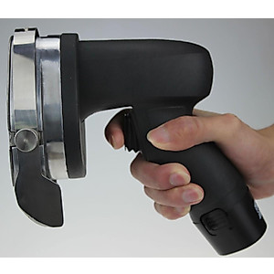Cordless Gyro Cut Tool, 60KG/H Shawarma Slicer, Electric Doner Kebab Knife, Gyro Meat Cutter with 12V Rechargeable Battery & Charger, Max.8mm Thickness