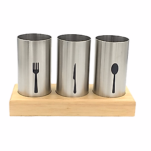 WSKC 4PC Flatware Caddy Holder Stainless Steel
