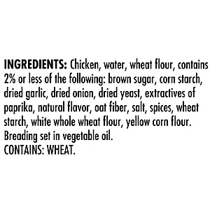 Tyson Fully Cooked Breaded Nugget Shaped Chicken Patty, 2 Pound -- 12 per case.