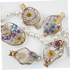 BETOOKY Resin Tray Mold 1 Set Crystal Hair Clips Jeweled Hair Clips Epoxy Hairpin Mold Hairpin Resin Molds Hairpin Maker Pendant Epoxy Resin Irregular Metal Cake Mold Tray Mold