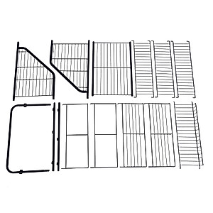 CNCEST 36.1x16.54x46.5inch Movable Sports Ball Storage Organizer, Sports Equipment Rack,2 Hooks+2 Storage Bins +4 Wire Basket Garage Glove Holder,for Garage/Storage Room