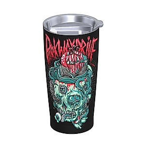 HIKTIEK Parkway Musics Drive Stainless Steel Insulated Car Sippy Cup With Lid Travel Mug for Cold Hot 20 oz