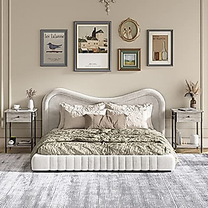 hosote Nightstand with Charging Station, Flip Top End Table with USB Ports and Outlets Farmhouse Night Stand Side Bedside Table with Storage for Bedroom Living Room (Rustic Grey, Set of 2)