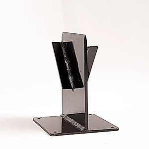 Hi Flame Firewood Kindling Splitter for Wood Stove Fireplace and Fire Pits, Black