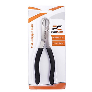 PakCan Dual Action Decapper Pliers for Decapping 13mm and 20mm Crimped Vials and Bottles