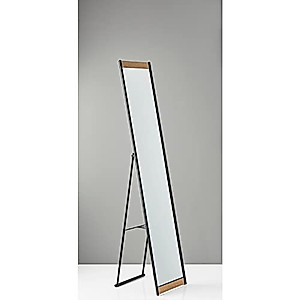 Adesso WK1113-12 Albert Floor Mirror, Black