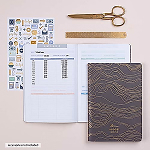 Erin Condren Designer Petite Planner - Budget Book Edition 4. Includes Spending Habit Summary, Income and Saving Tracking, and Bill Tracking. Functional Stickers