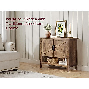 VASAGLE Shoe Cabinet, 3-Tier Shoe Storage Organizer, Shoe Shelf, Traditional American, Freestanding Cabinet with Height-Adjustable Shelf, 13.8 x 31.5 x 27.6 Inches, Entryway, Honey Brown ULBC038B01