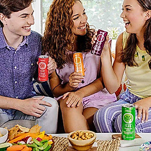 Izze Sparkling Juice, 4 Flavor Sunset Variety Pack, 8.4 Fl Oz (Pack of 24)