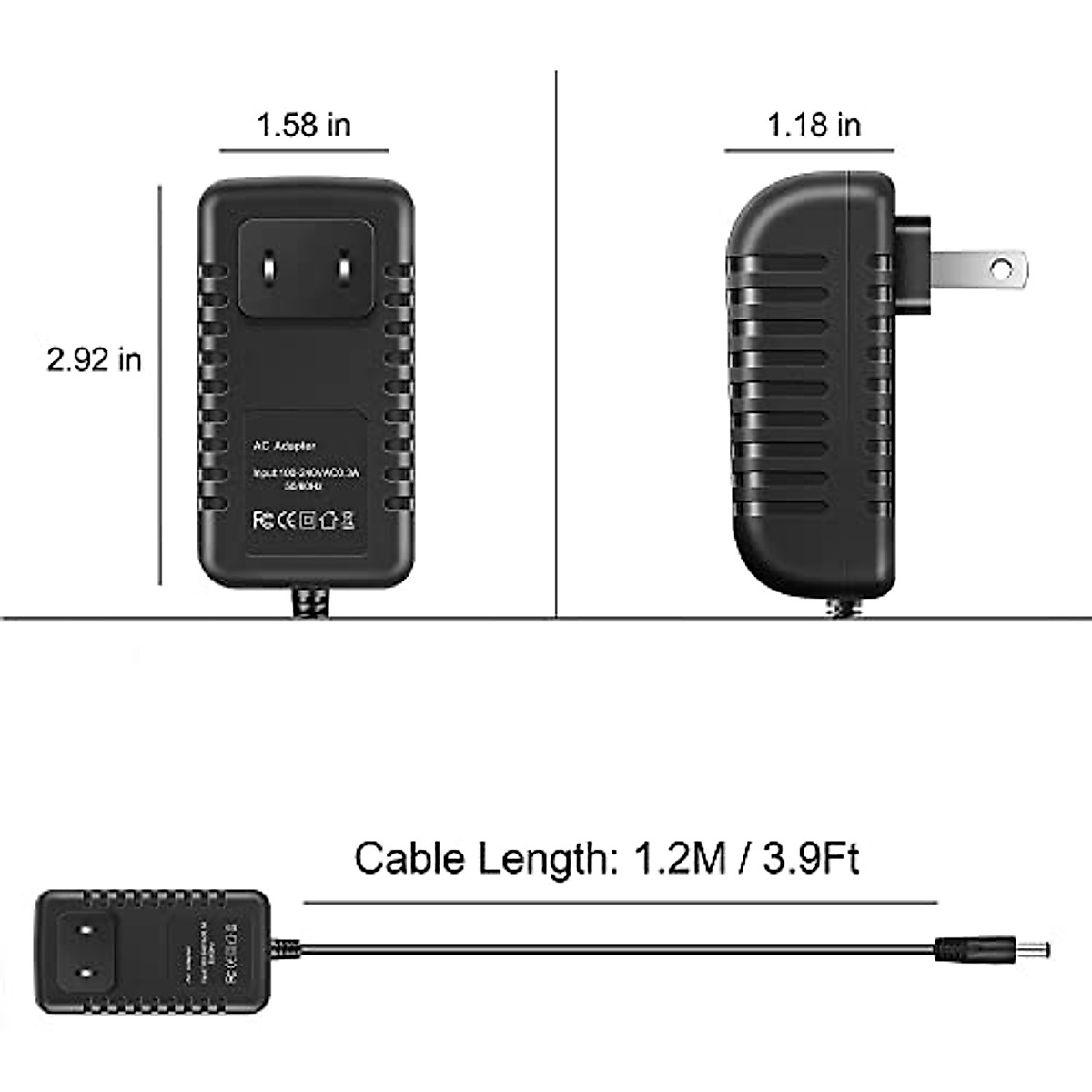 J-ZMQER AC/DC Adapter Compatible with Citizen CMP-10 CMP-10BT CMP-10BT-U5SC Mobile Thermal Printer Mains PSU