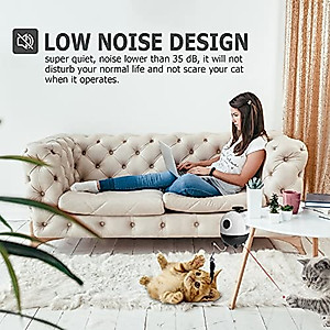 RIOFLY Cat Toys Interactive - 2 in 1 Laser and Cat Feather Toys Kitten Toys, Automatic Cat Toys for Indoor Cats Play Chase Exercise, with 2 Pcs Feather and Streamer Tape Replacements