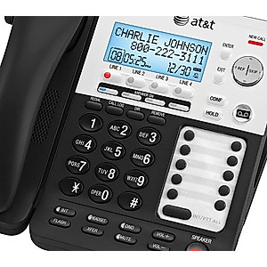 AT&T SB67118 / SB67138 SynJ 4-Line Extendable Range Corded-Cordless + (3) SB67108 Cordless Handsets