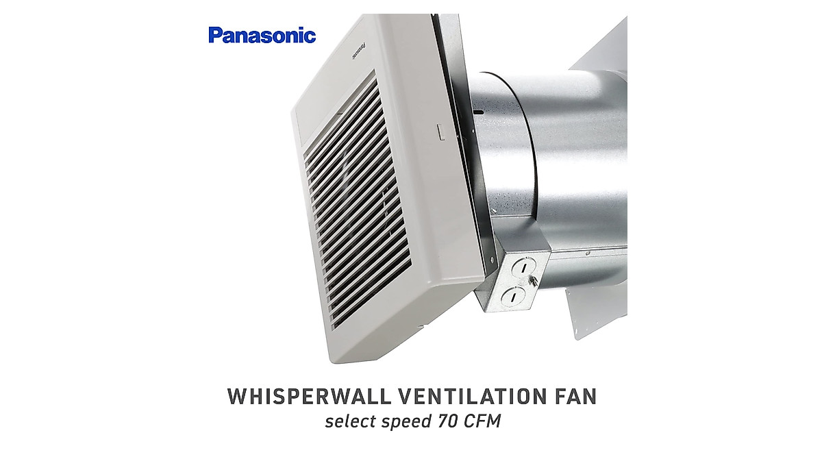 Panasonic WhisperFit DC Ventilation Fan with Light | Energy Star Certified
