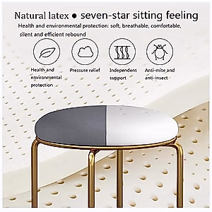 Technology cloth Bar Stool Backless Bar Stools Counter Stools Vanity Stools salon backless bar stools Round Stool Stackable Round Chairs Dining Chairs Set of 5 Pack,for Dinning,Kitchen,salon,Semina.