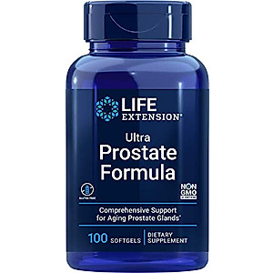 Life Extension Ultra Prostate Formula, 100 Softgels, Natural Supplement for Men