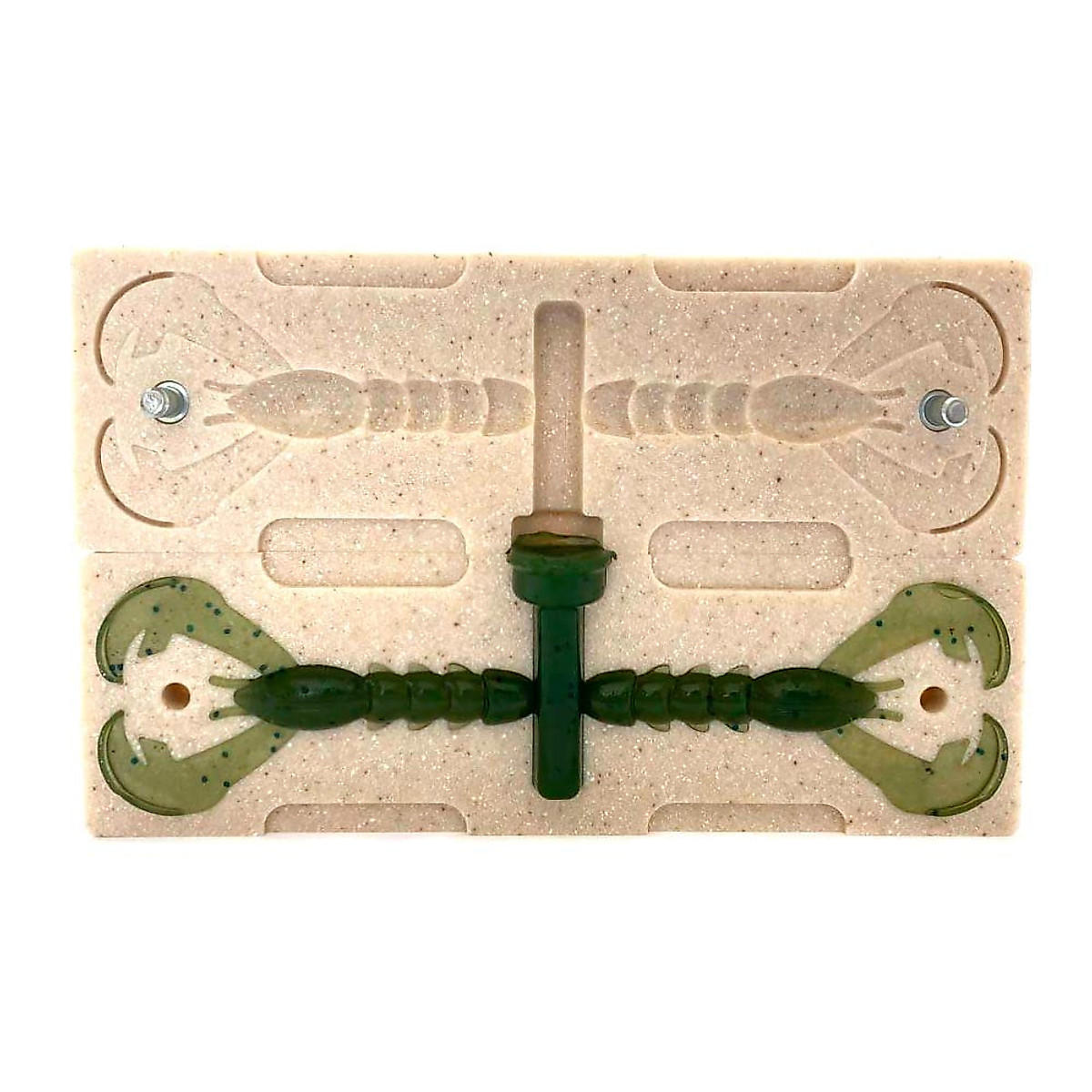 Smedioks Premium Soft Plastiс Mold Lure Making Injection Molds Fishing Lures 2 Cavity Baby Rage Craw Bait 3"